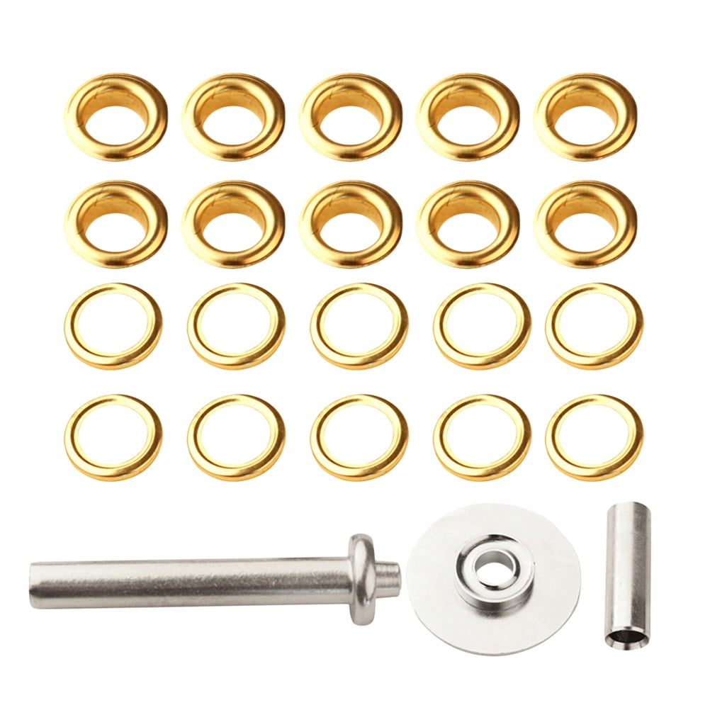 ITSELFER 103pcs 1/2 Inch Iron Eyelets Grommets DIY Eyelet Punch Die ...