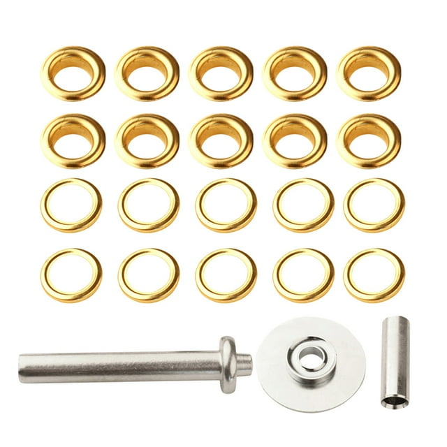 103pcs 1 Inch Iron Eyelets Grommets DIY Punch Die Tool Set for Tarp ...