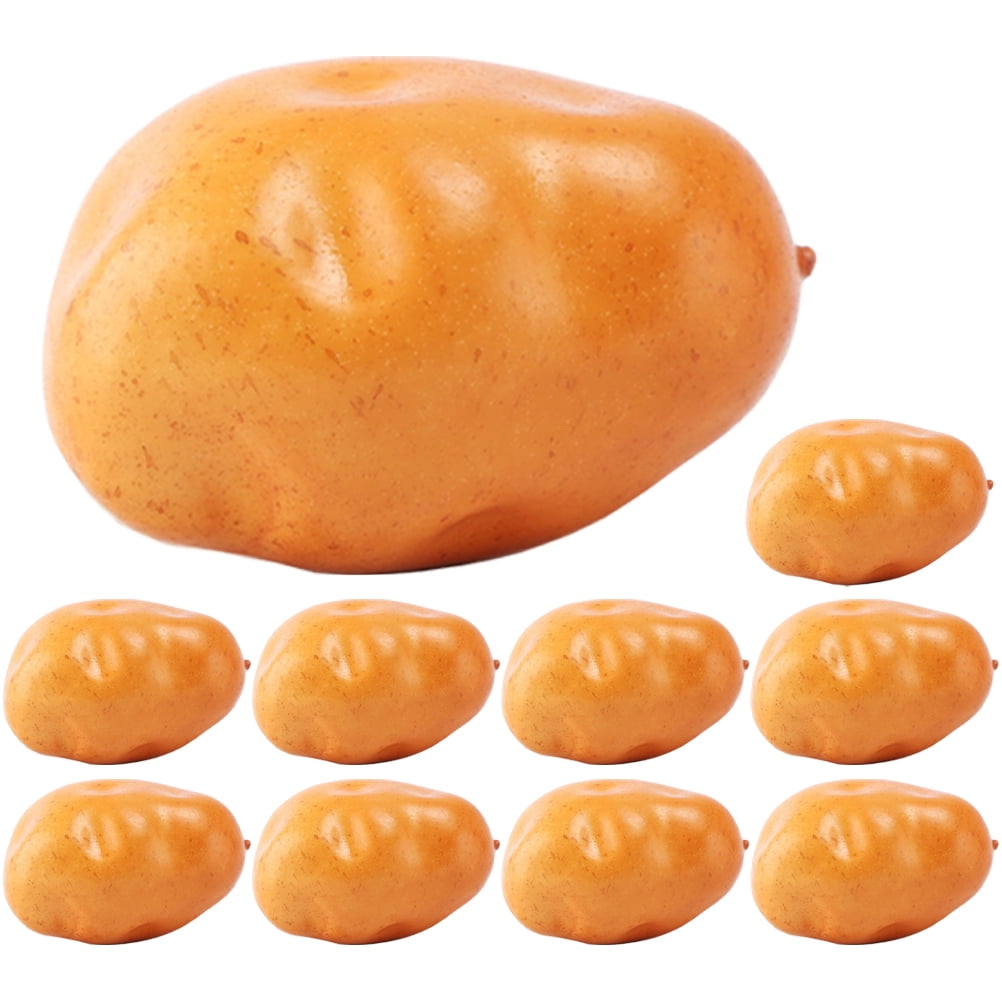 ITSELFER 10pcs Artificial Potato Model Lifelike Simulation Fake ...