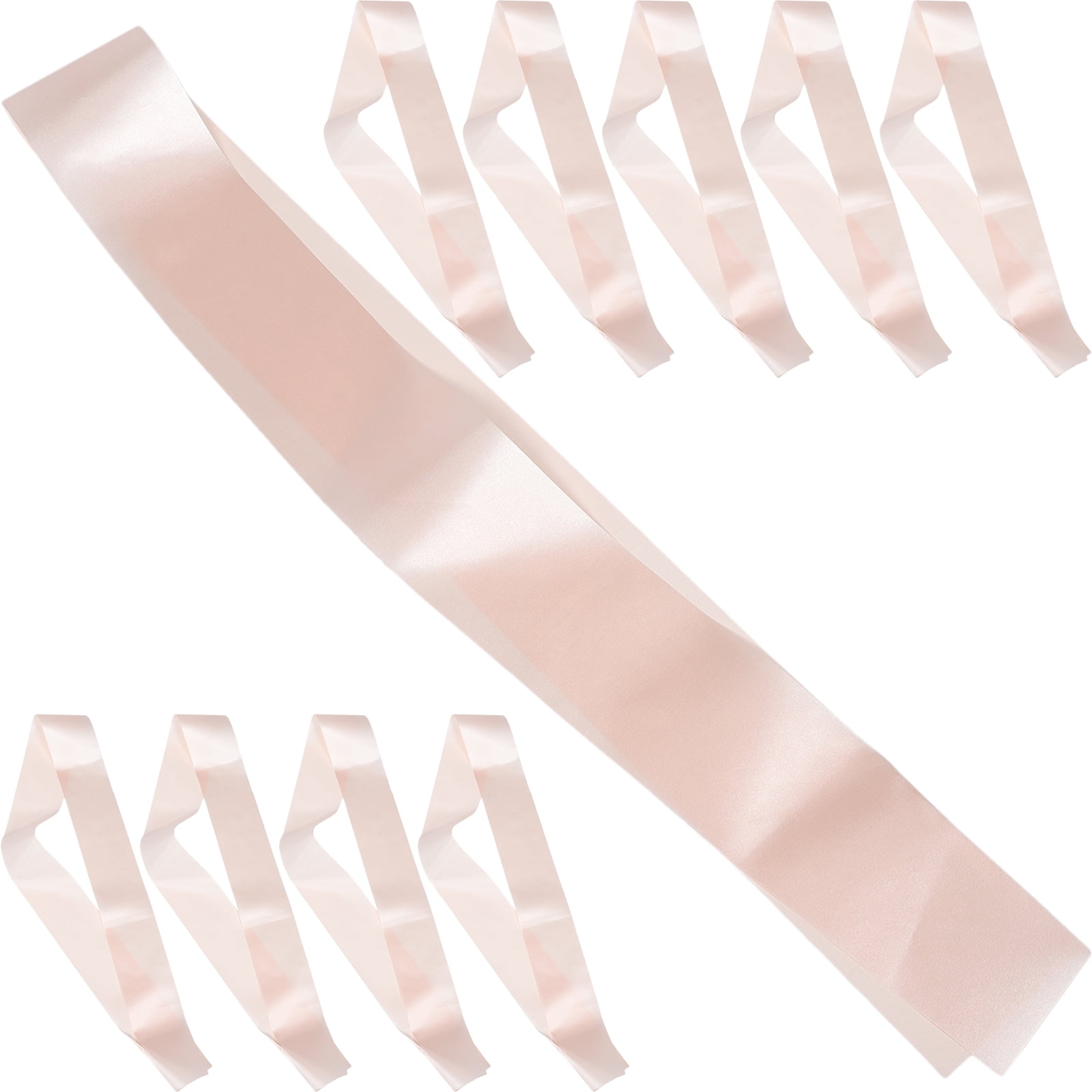 ITSELFER 10pcs Blank Sashes DIY Bridal Shower Sashes Satin Plain Sashes ...