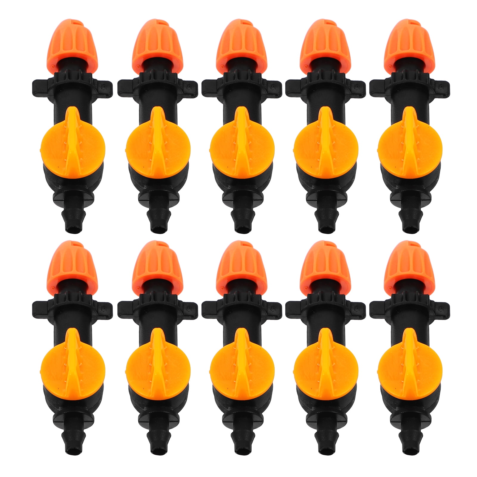 ITSELFER 10pcs Drip Irrigation Fittings Adjustable Drip Irrigation ...