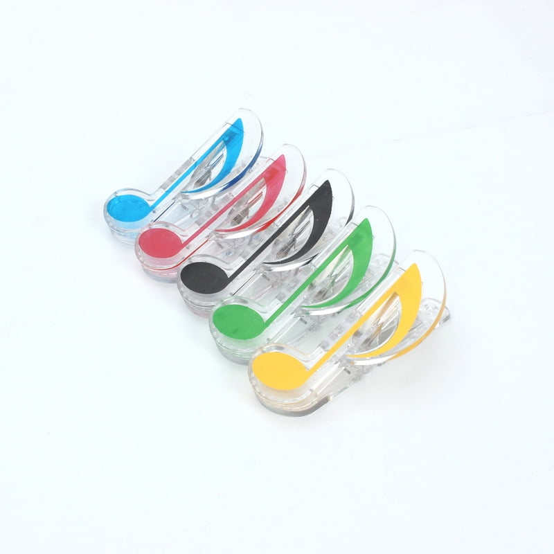 ITSELFER 10pcs Versatile Music Note Clothespins Colorful Office ...