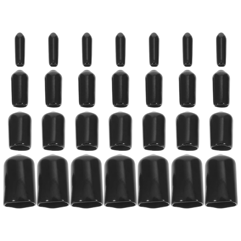 ITSELFER 120pcs Rubber End Caps Flexible Screw Thread Protector ...