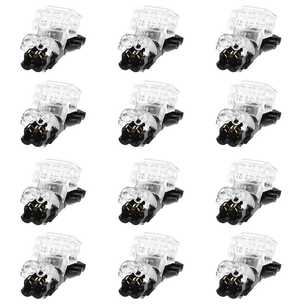 ITSELFER 12pcs 2 Pin 2 Way Wire Connectors Low Voltage Universal ...