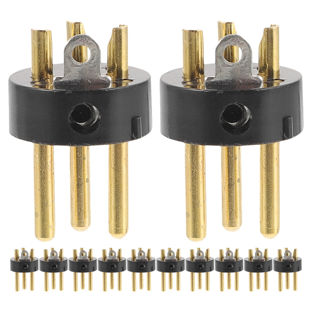 ITSELFER 12pcs Mic Three-Pin XLR Connector Wired Connector 3-Pin XLR ...