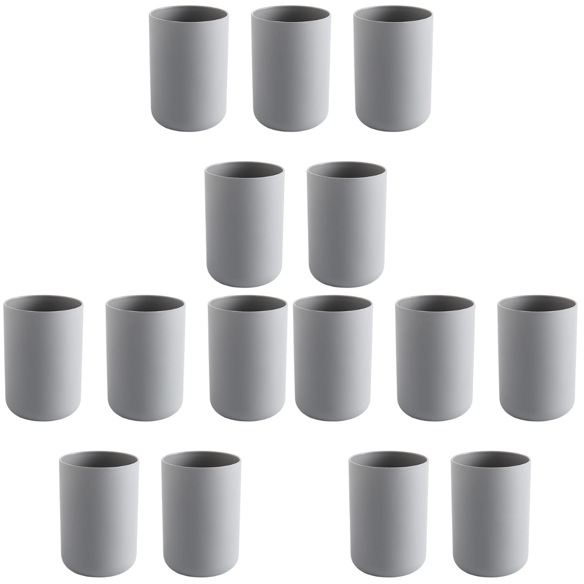 ITSELFER 15 Pcs Bathroom Toothbrush Cup Solid Color Tooth Cup Couples ...