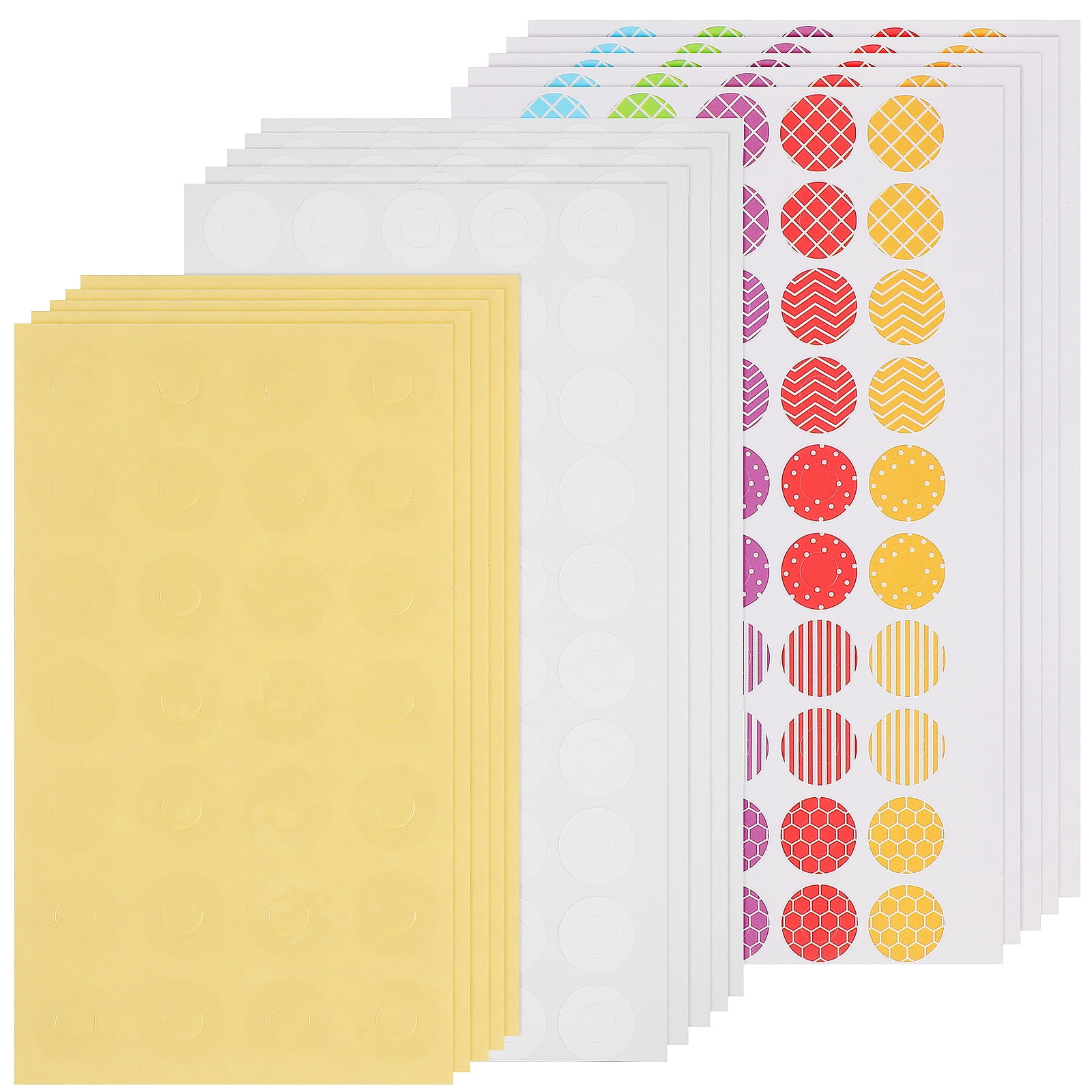 Square Hole Punch 500pcs Clear Binder Reinforcement Stickers - Hole ...