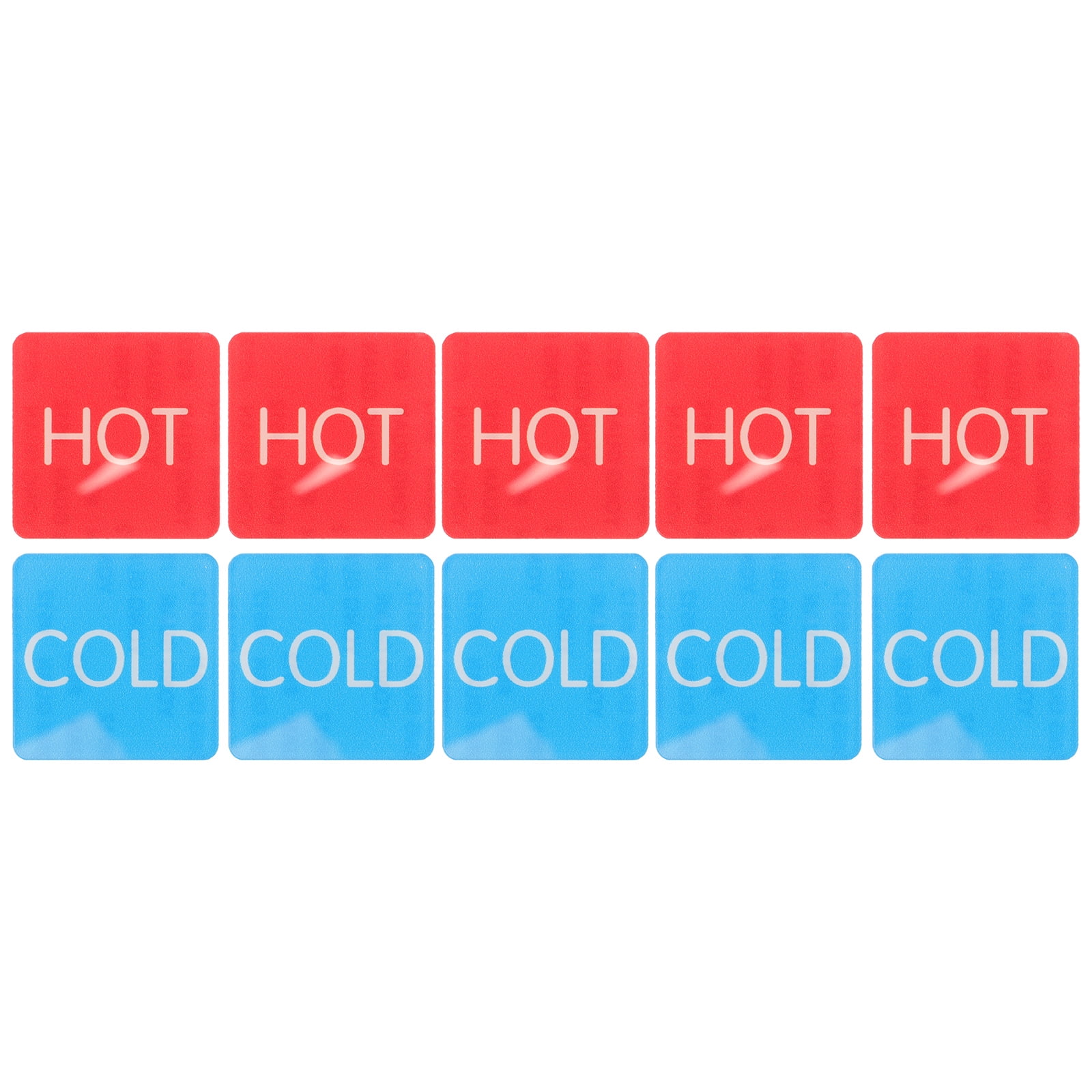 ITSELFER 15 pairs of Acrylic Hot and Cold Water Faucet Labels for ...