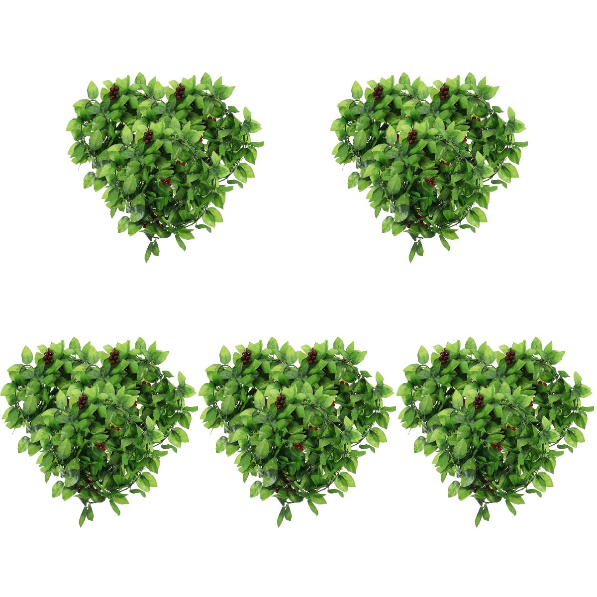 ITSELFER 15 pcs Artificial Grape Vines Fake Grape Bunch Simulation ...