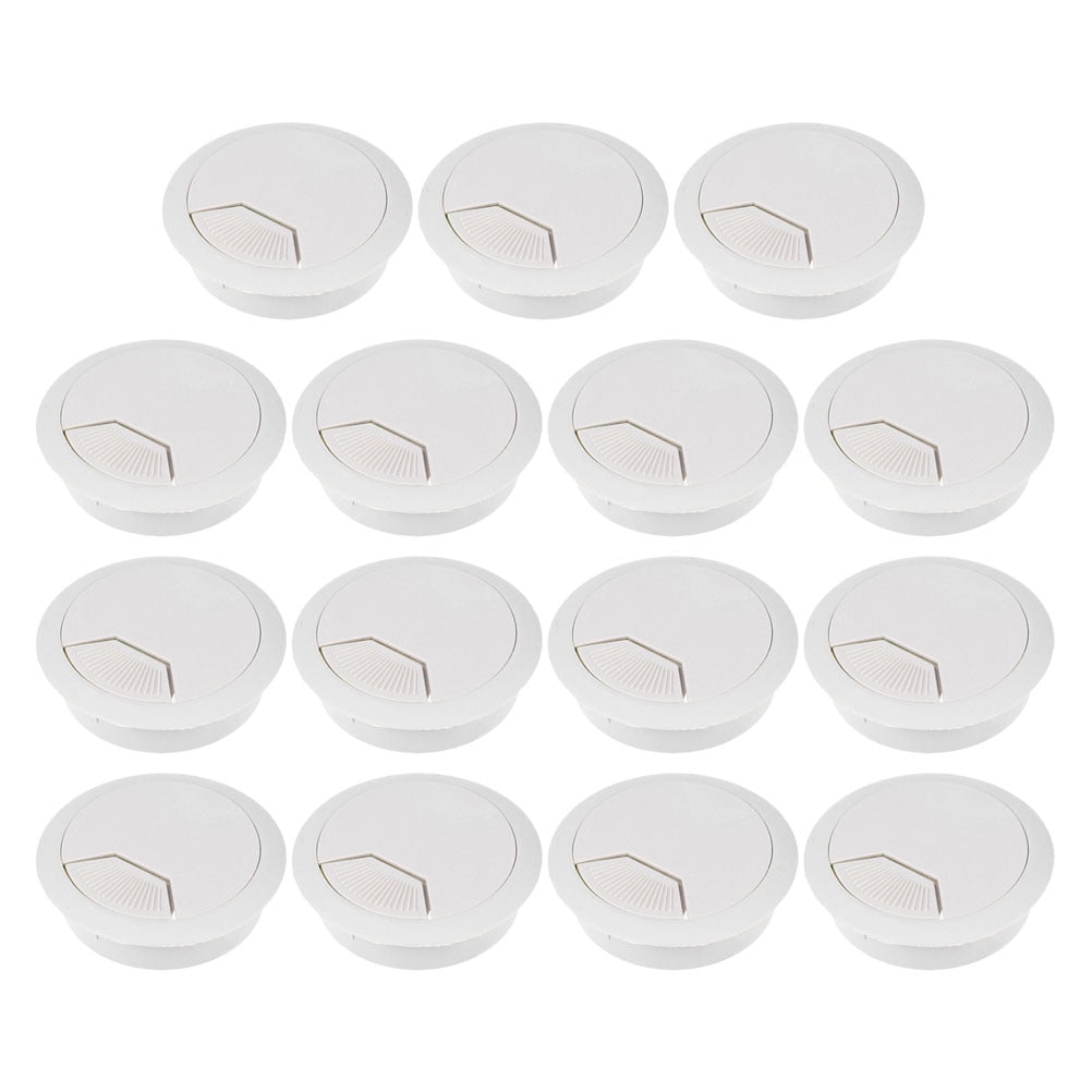 ITSELFER 15pcs Office Desktop Cable Hole Covers Desk Accessories Tube ...