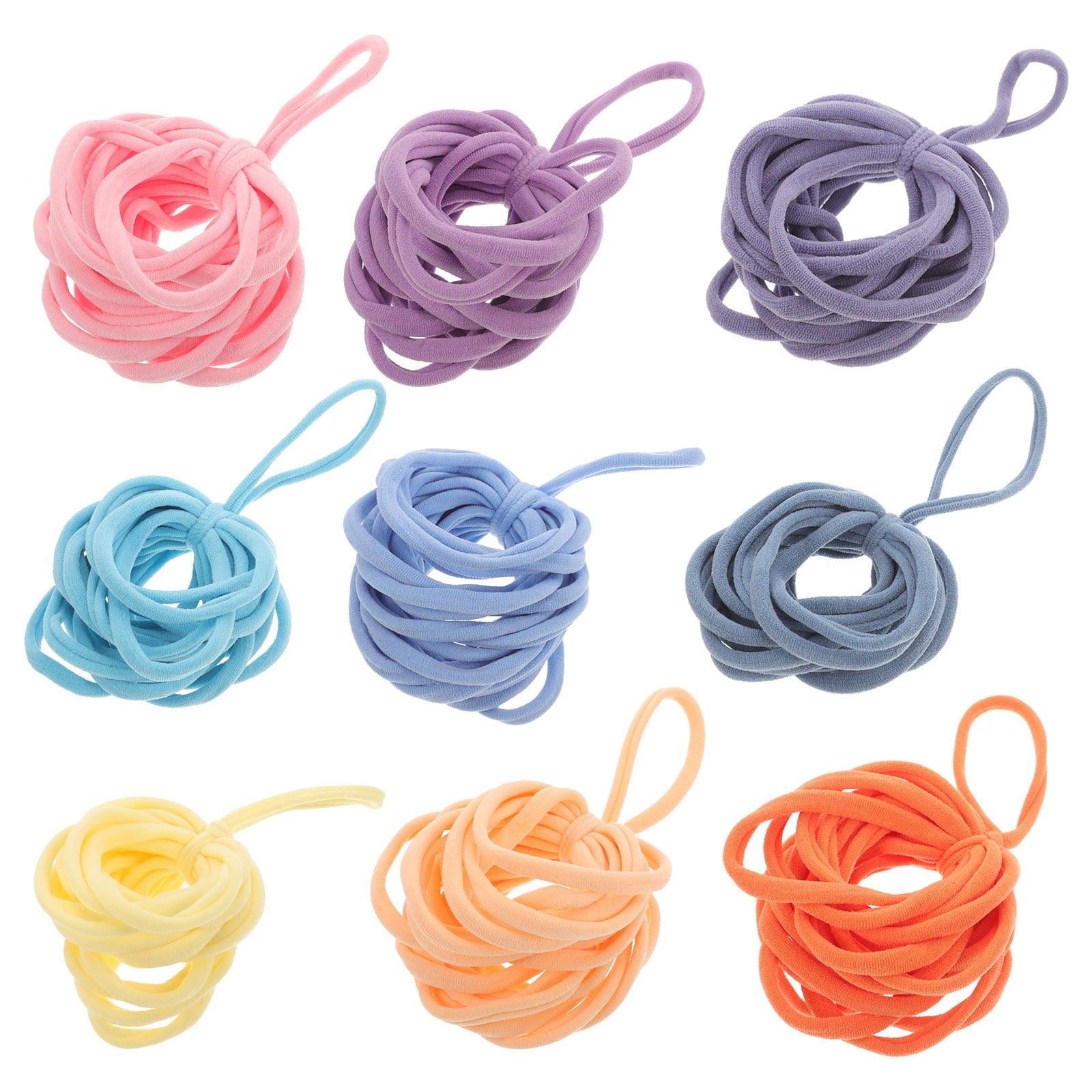 RENACLIPY 180Pcs Acrylic Elastic Loops for Potholders and Weaving Looms ...