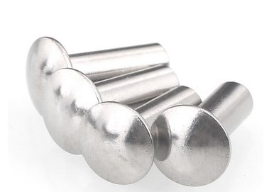 ITSELFER 200 Pcs Brazier Head Rivets Round Rivets Single Cap Rivets Metal Rivets Craft Rivets ...