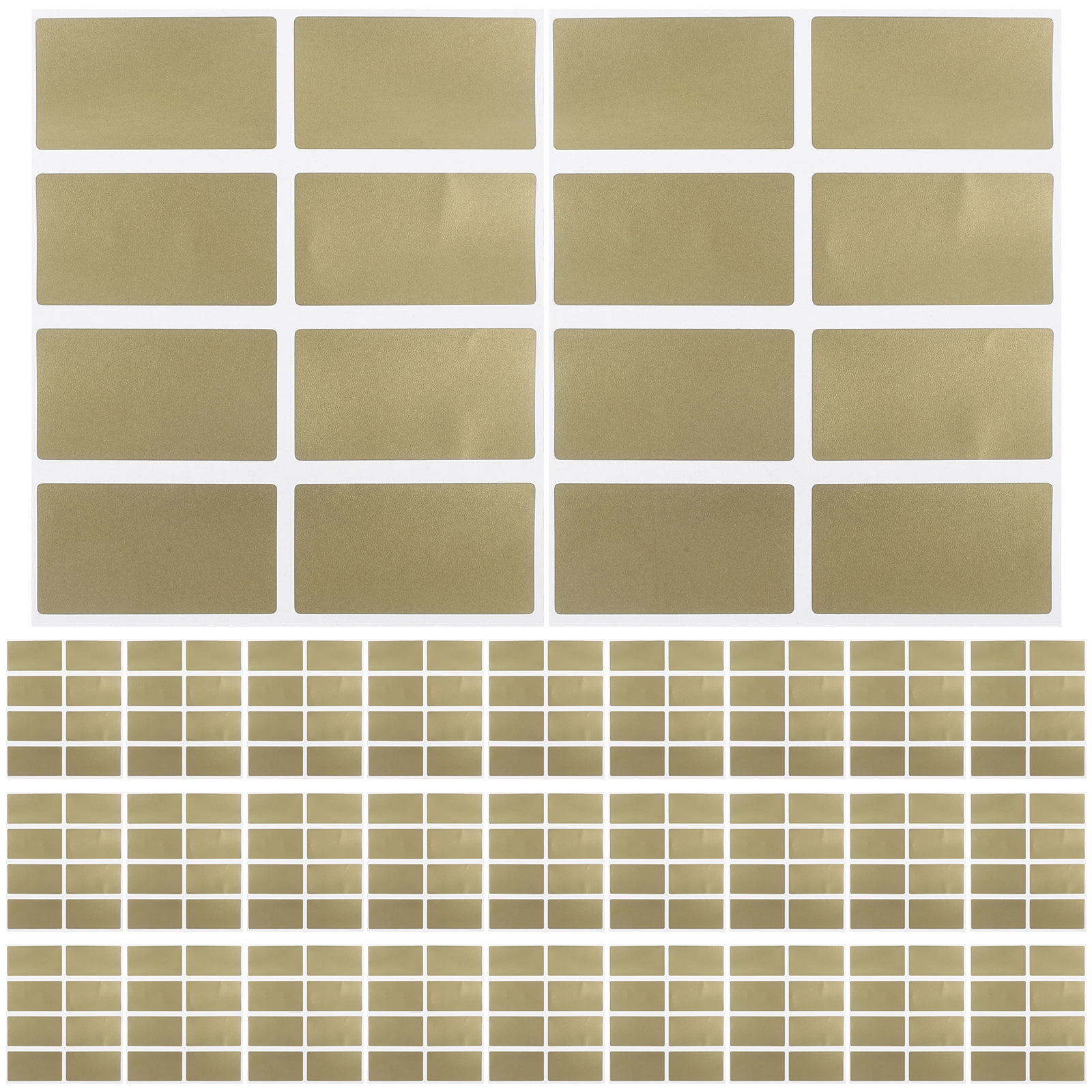 HEMOTON 200pcs Scratch Off Stickers Rectangular Labels for DIY Birthday ...