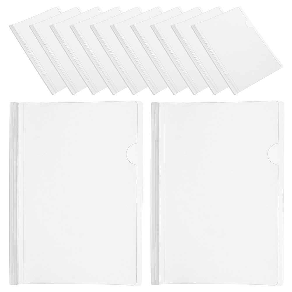 ITSELFER 20Pcs Report Covers with Sliding Bar Plastic Document Folders ...