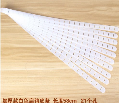 ITSELFER 20pcs Plastic Transparent Display Hanger Strips Coordinate ...