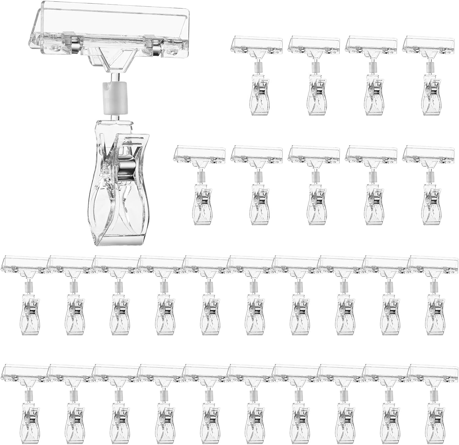 ITSELFER 20pcs Prices Tag Display Holders Merchandise Display Sign ...
