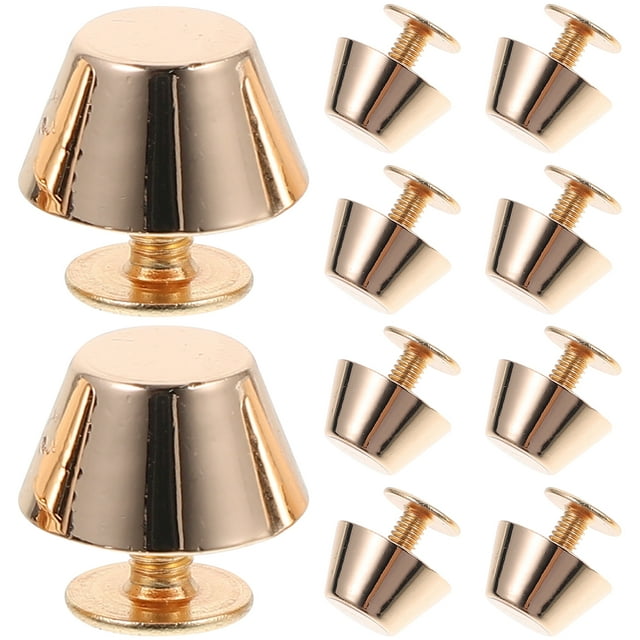 ITSELFER 20pcs Stud Bag Feet Replacement Zinc Alloy Purse Bottom Feet ...