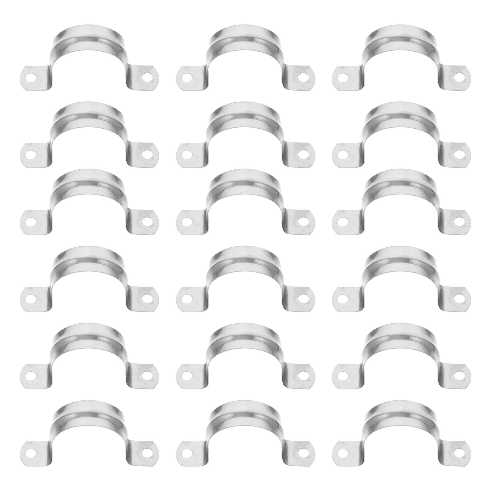 ITSELFER 20pcs U Tube Strap Clamps Pipe Straps U Pipe Clamp Stainless ...