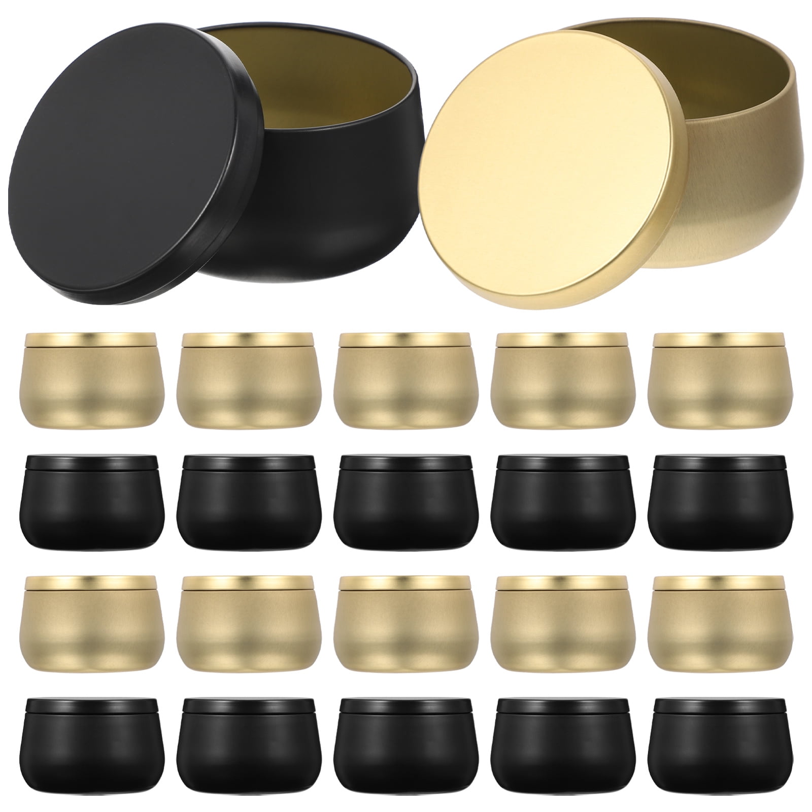 ITSELFER 24pcs Candle Tins DIY Candle Jars Candle Containers with Lids ...