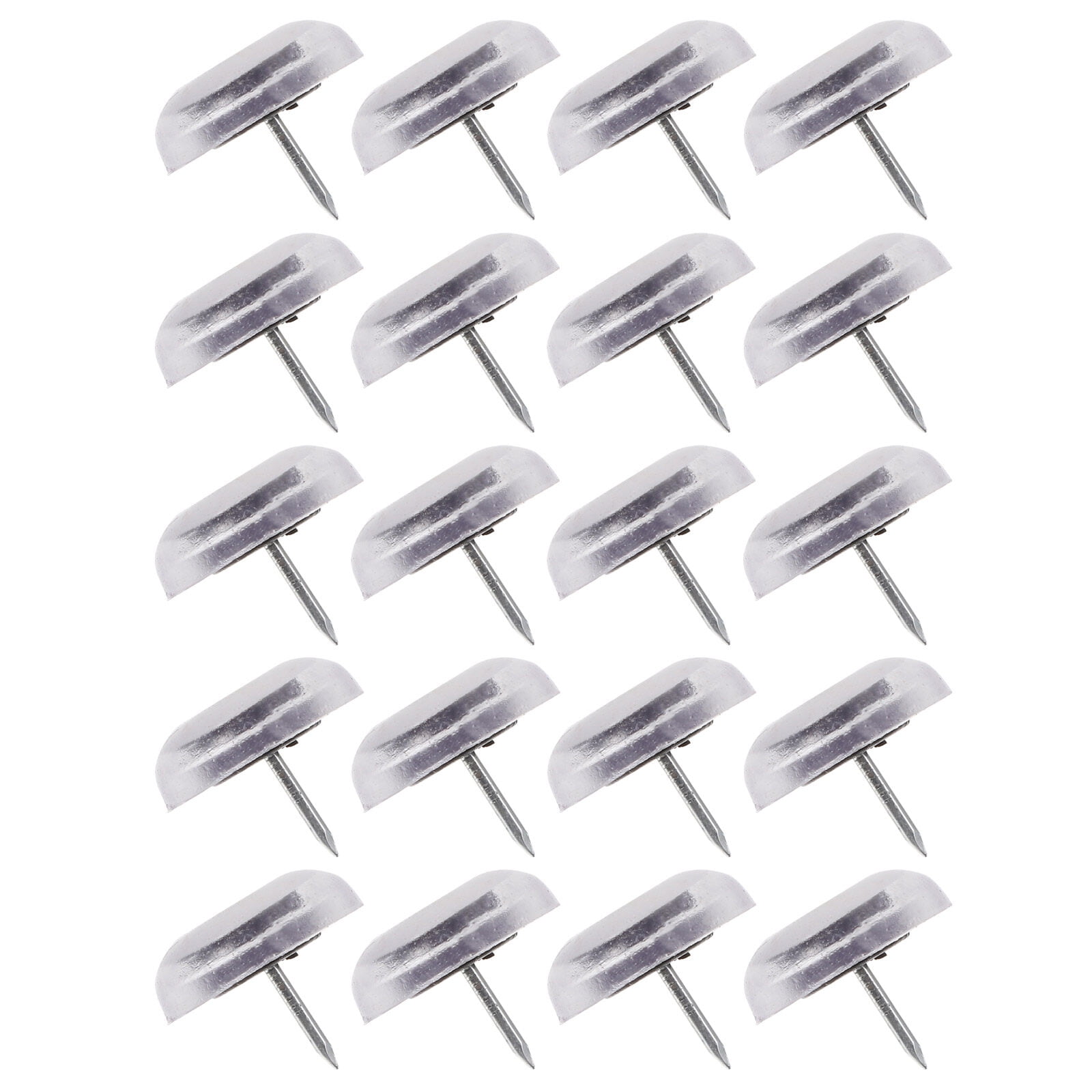 ITSELFER 24pcs Flat Head Furniture Nails Chair Leg Protectors Non Slip ...