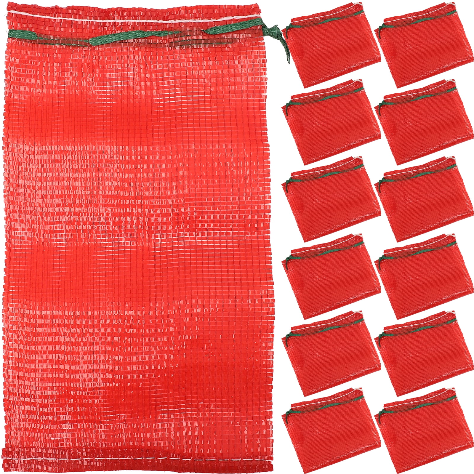 ITSELFER 25pcs Mesh Onion Bags Mesh Agricultural Products Bags Reusable ...
