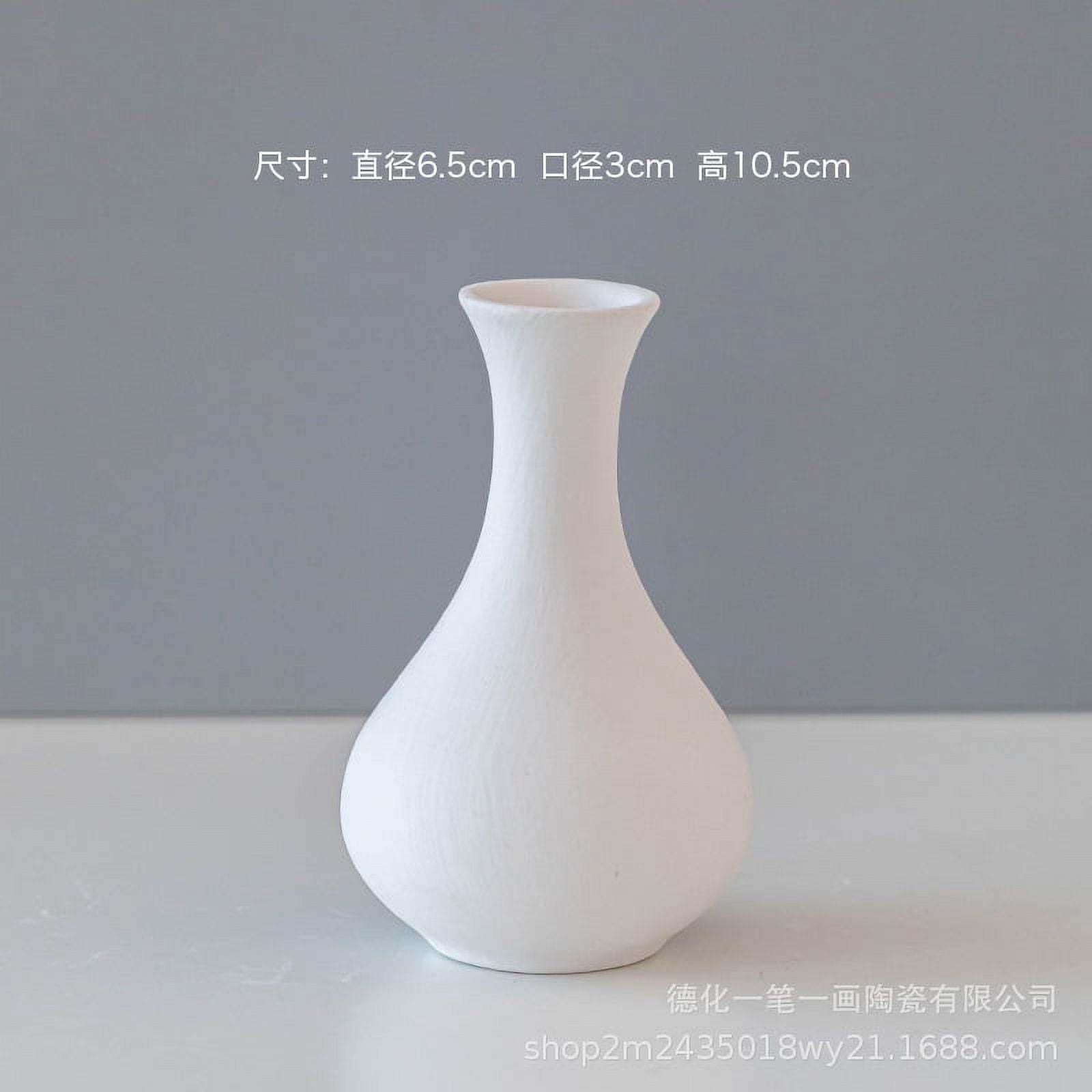 ITSELFER 2Pcs White Ceramic Bud Vase Boho Rustic Small Flower Vase ...