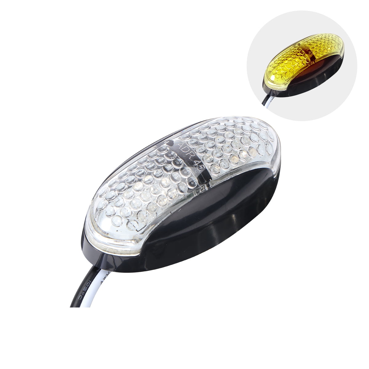 ITSELFER 2pcs 4LED High Lights Sidelight Turn Signal Lamp Truck Lamp ...