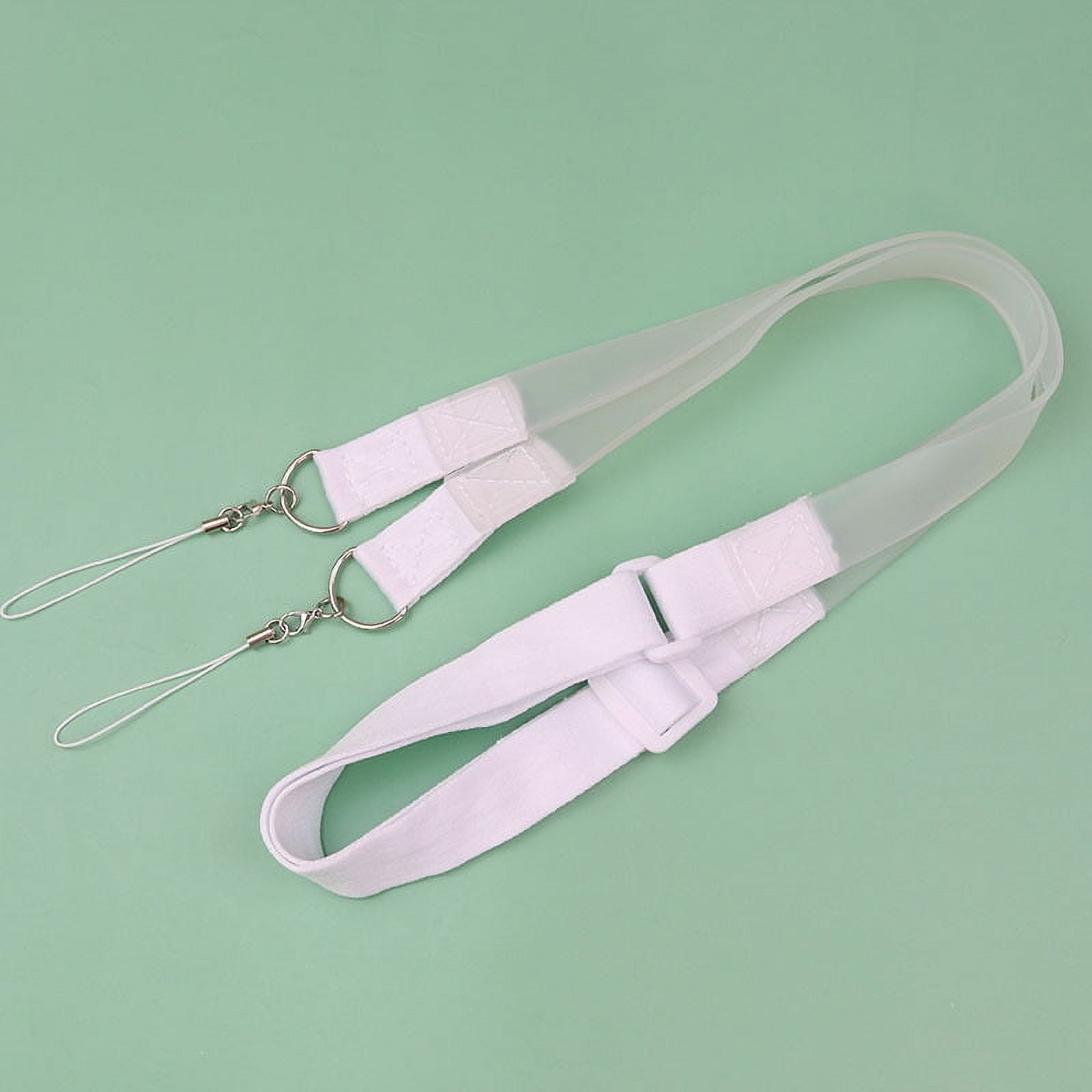 ITSELFER 2pcs Adjustable Dual Hook Silicone Lanyard Badge Holders Name ...