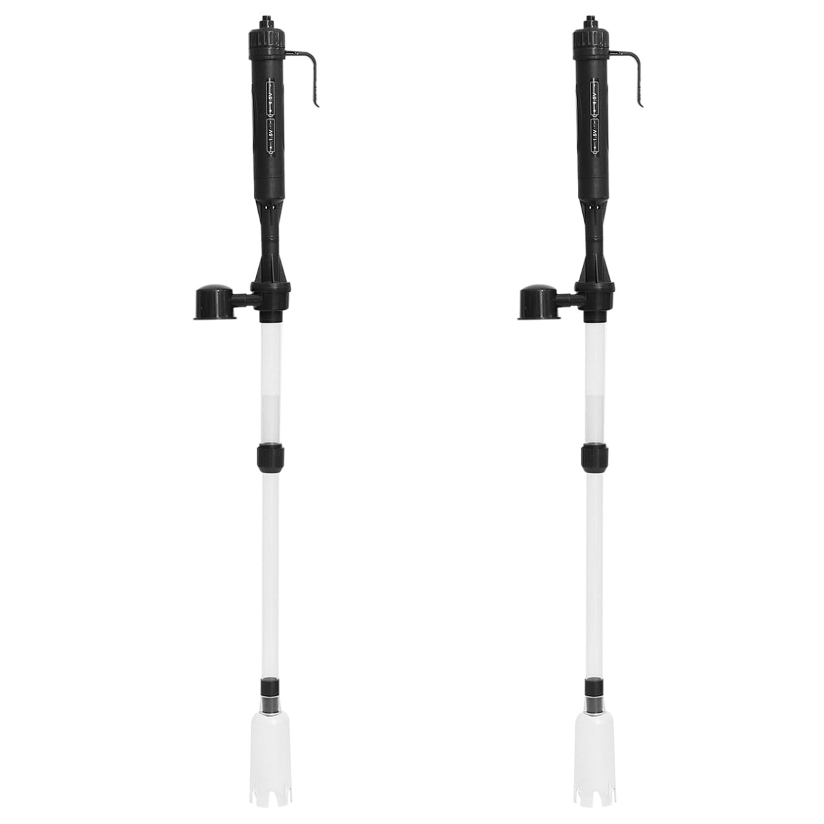 ITSELFER 2pcs Aquarium Battery Syphon Operated Fish Tank Vacuum Gravel ...