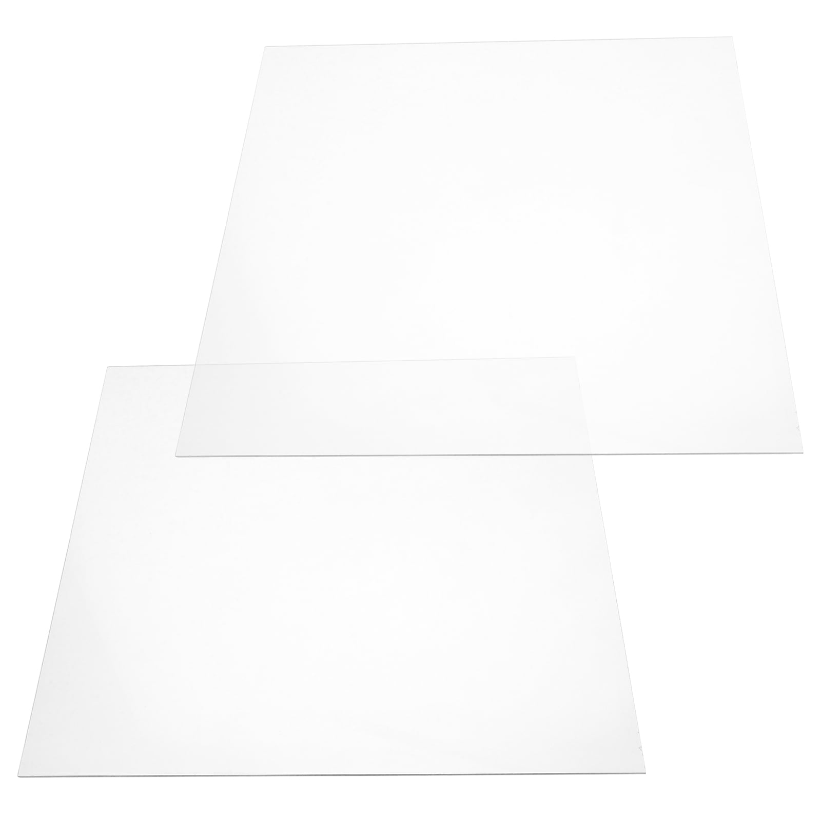 ITSELFER 2pcs Clear Acrylic Sheets DIY Acrylic Sheet Panels Transparent ...