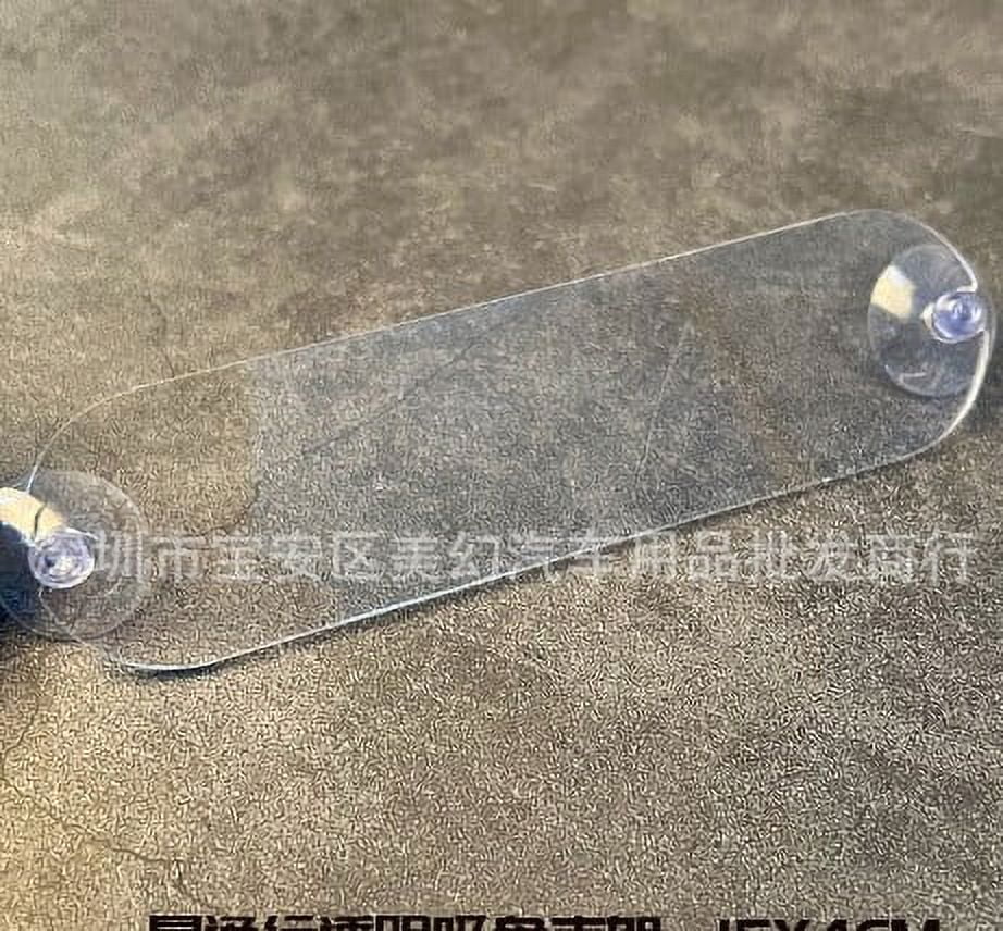 ITSELFER 2pcs Clear Parking Permit Holder With Suction Cups Acrylic ...