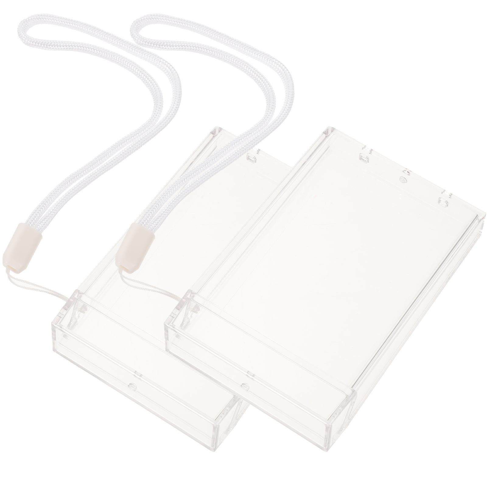 ITSELFER 2pcs Clear Plastic Photo Cases 3inch Photo Storage Boxes ...