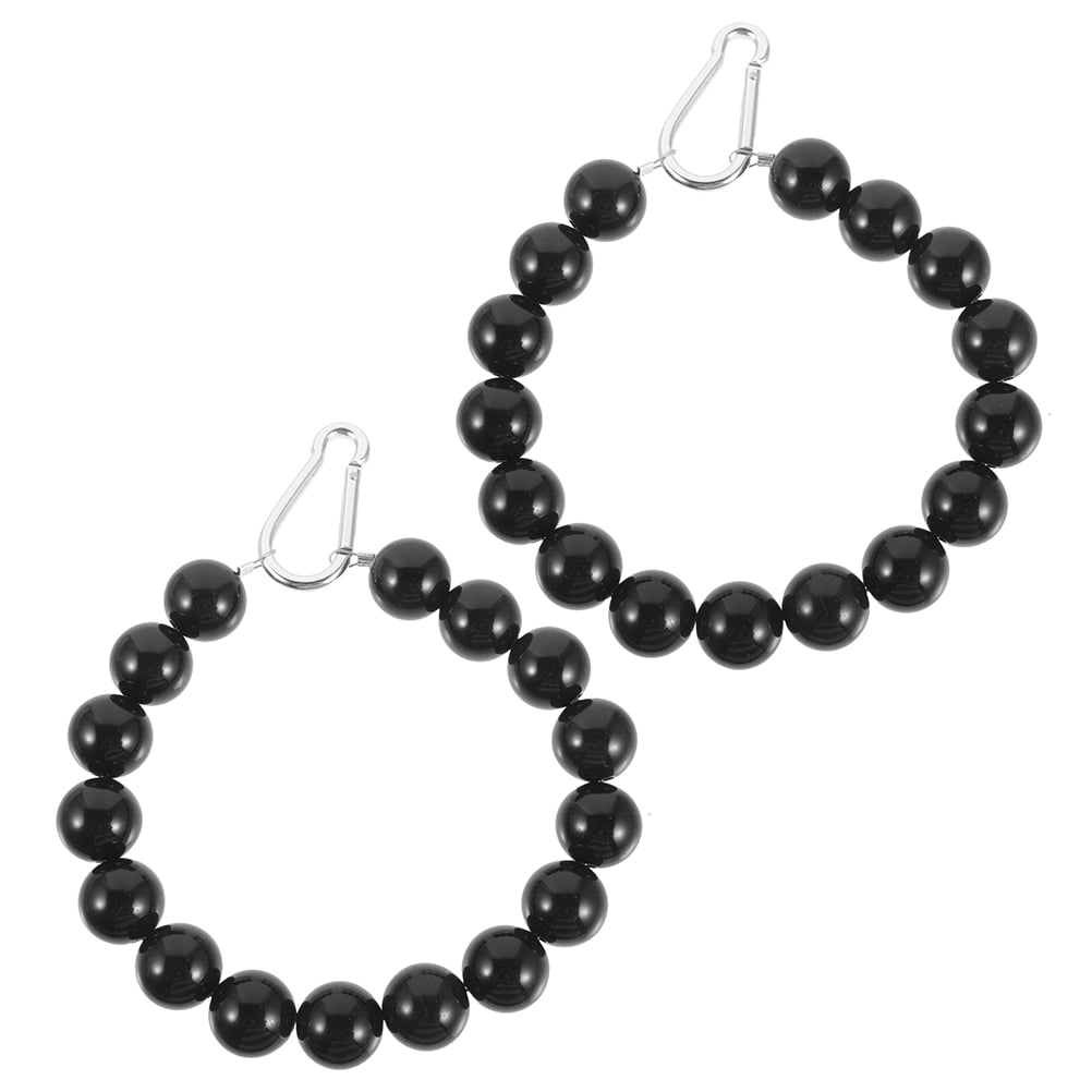 ITSELFER 2pcs Flagpole Beaded Retainer Ring Beaded Flag Pole Ring Flag ...