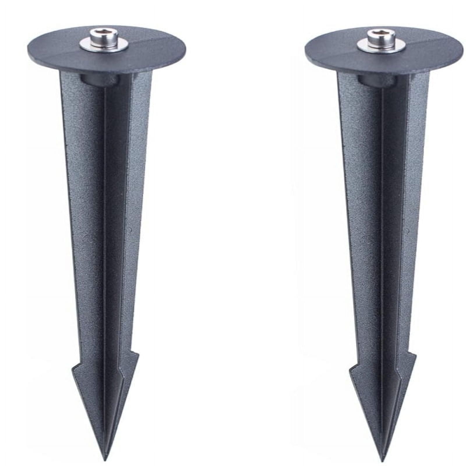 ITSELFER 2pcs Garden Ground Spikes Stakes Garden Lamp Stakes Aluminum ...