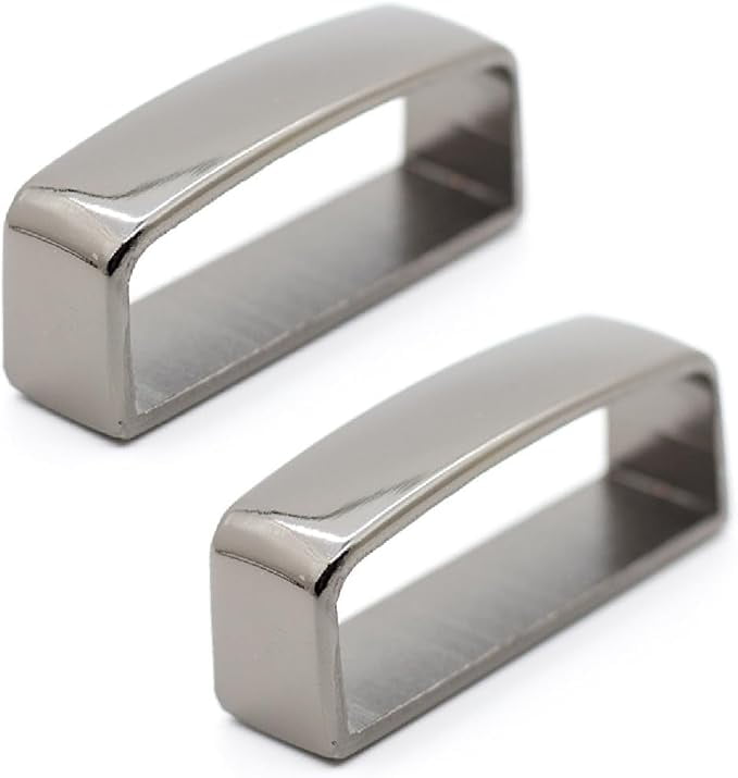 ITSELFER 2pcs Metal Belt Keeper For Men Anti-Slip Buckle Rectangle Ring ...