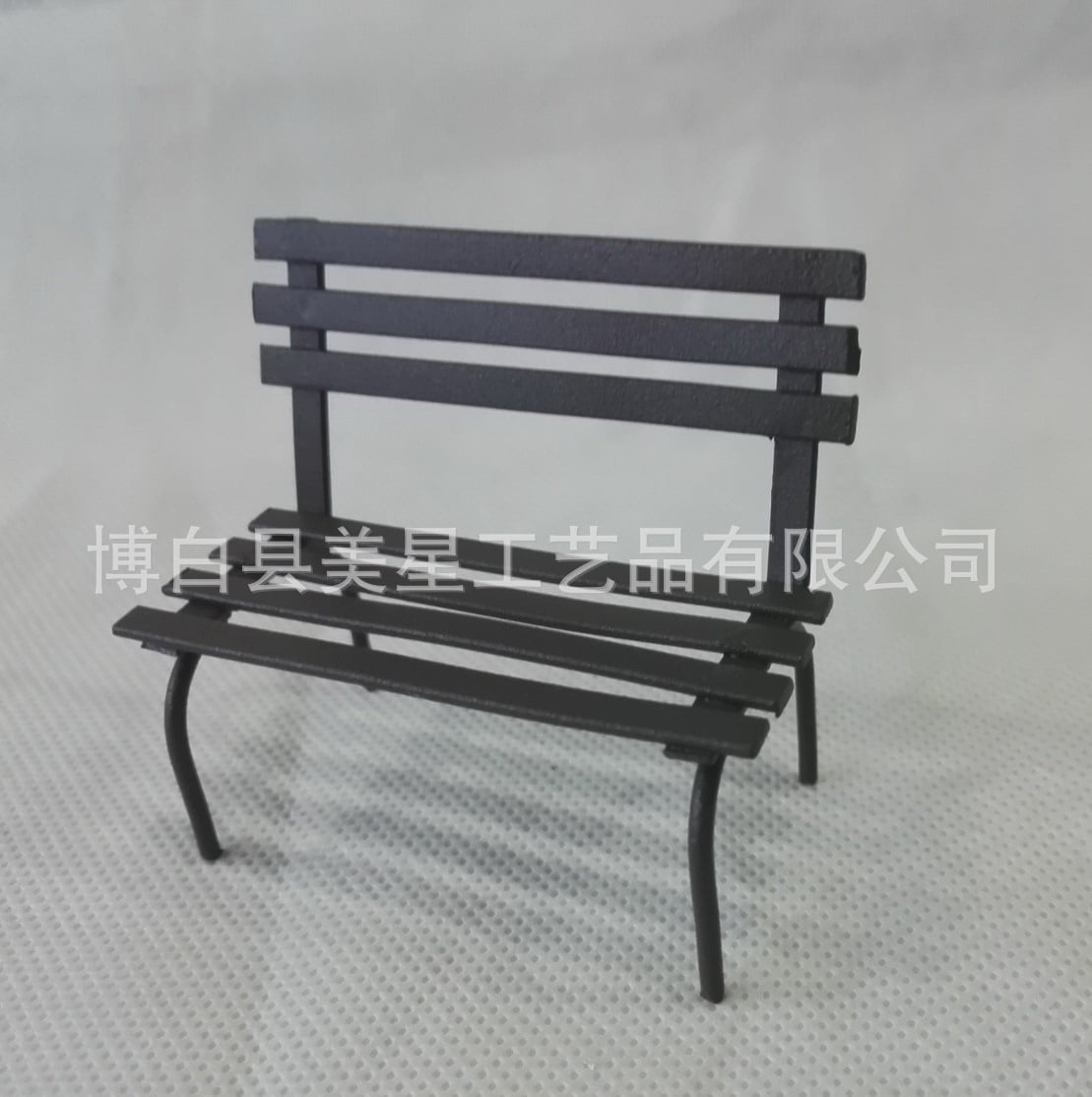 ITSELFER 2pcs Miniature Park Bench Doll House Decoration Bench ...