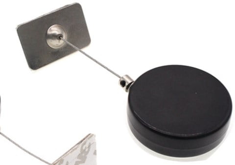 ITSELFER 2pcs Retractable Security Cable Lock Remote Control Security ...