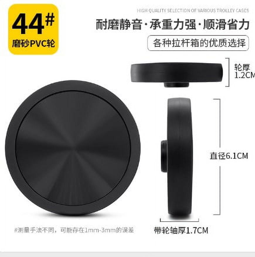 ITSELFER 2pcs Rubber Caster Wheels Luggage Caster Wheel Replacement ...
