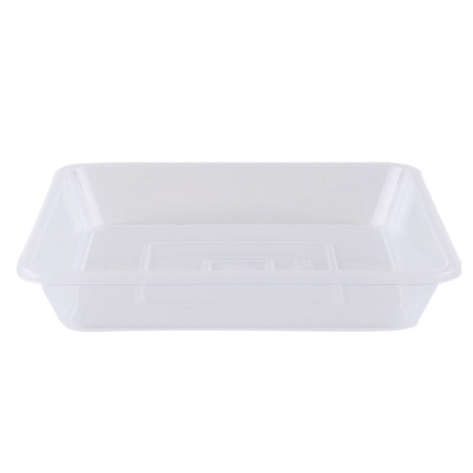 HEMOTON 2pcs Square Plastic Planter Trays for Indoor Pots Flower Pot ...