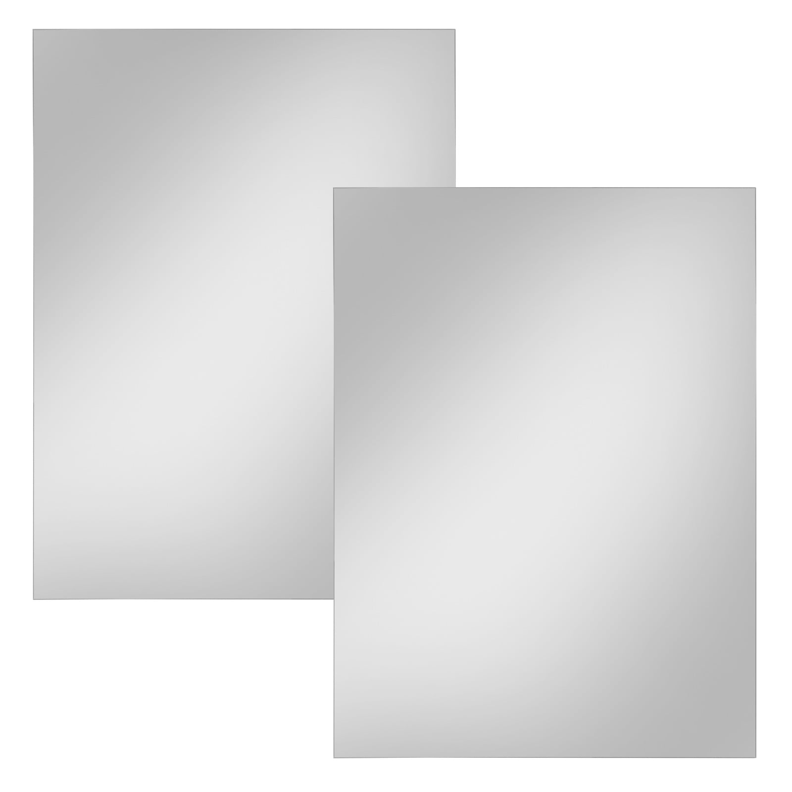 ITSELFER 2pcs Wall Mirror Tiles Decor Acrylic Mirrors Decorative Mirror ...