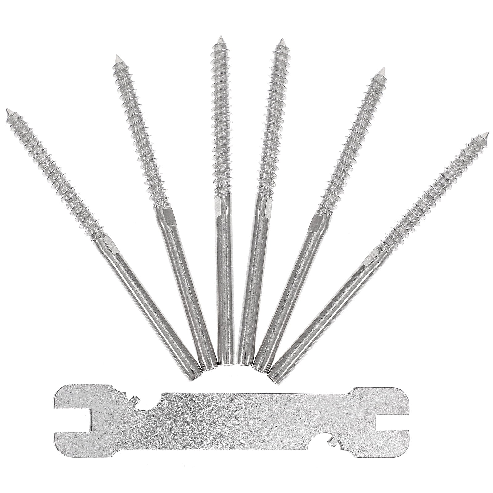 ITSELFER 3 Pairs Cable Railing Kit 1/8 Inch Deck Cable Railing 100mm ...