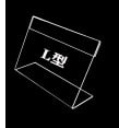 ITSELFER 30pcs Table Sign Holders Clear Restaurant Sign Display Stand ...
