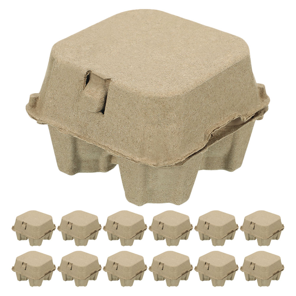 ITSELFER 35pcs Paper Egg Carton Containers 4-grids Chicken Egg Cartons ...