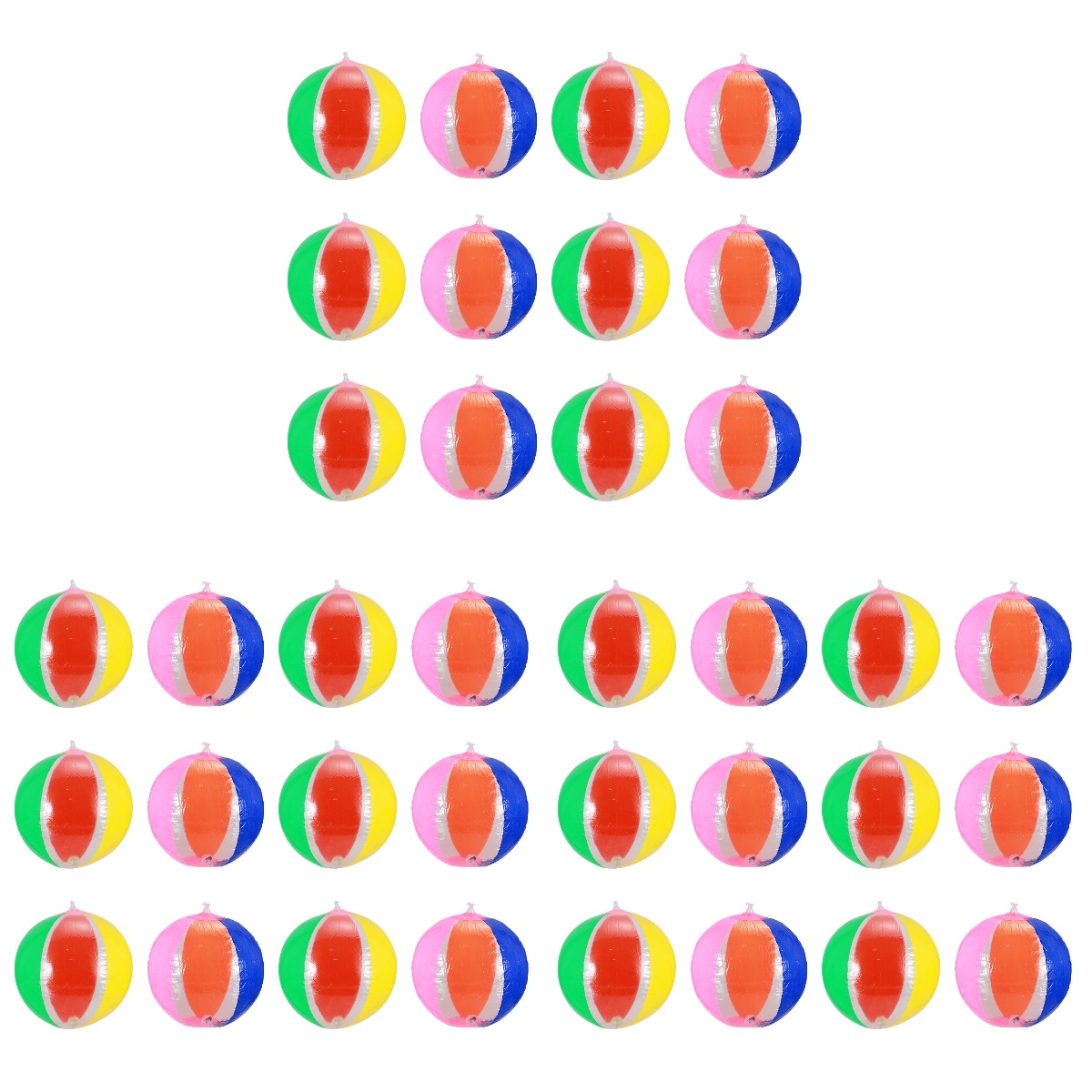 ITSELFER 36 Pcs Pool Toys Inflatable Light Up Beach Balls Glow Colorful ...