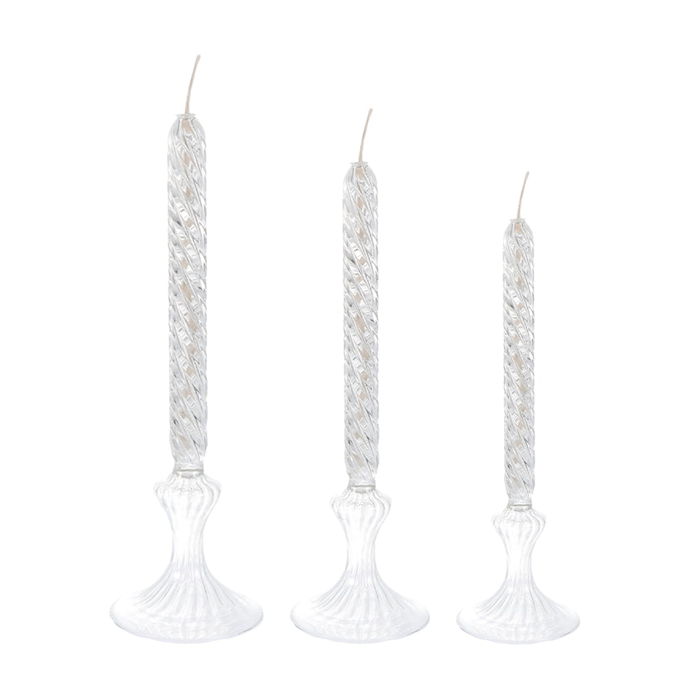 ITSELFER 3pcs Desktop Oil Lamp Glass Kerosene Lamp Liquid Candlestick ...