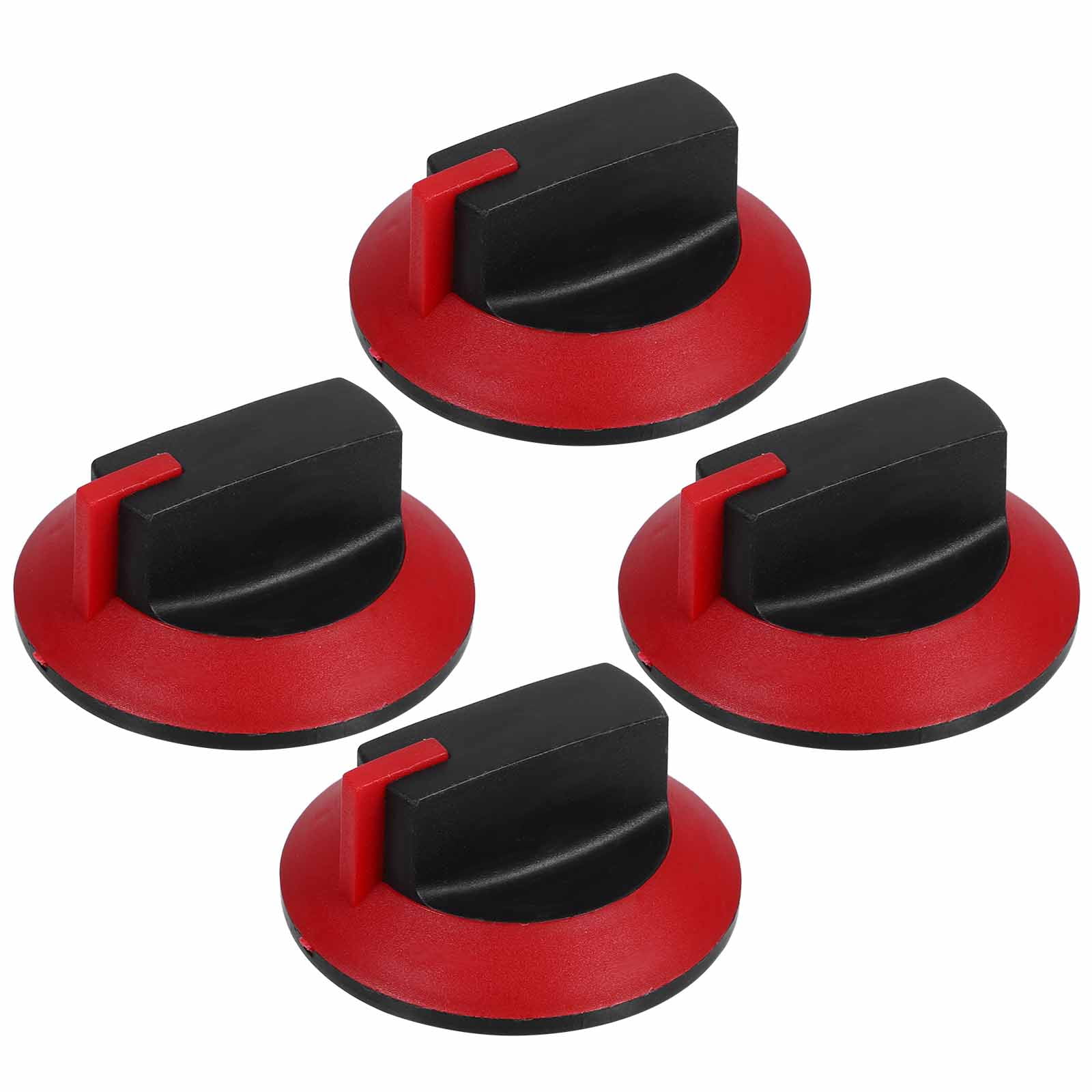 ITSELFER 3pcs Kitchen Cooktop Round Shape Rotary Switch Knob Red ...