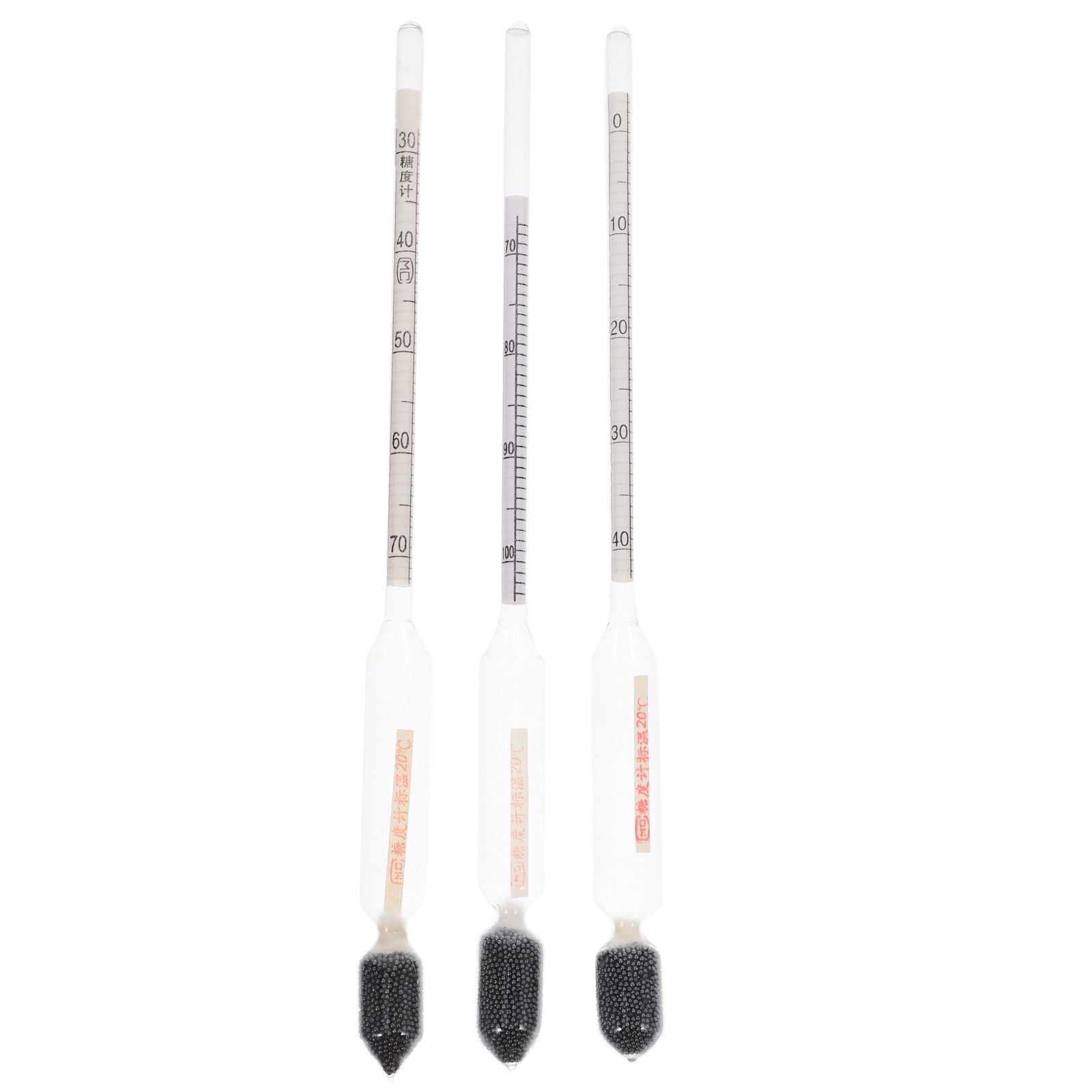 ITSELFER 3pcs Sugar Scale Hydrometers Syrup Hydrometer Scale Liquid ...