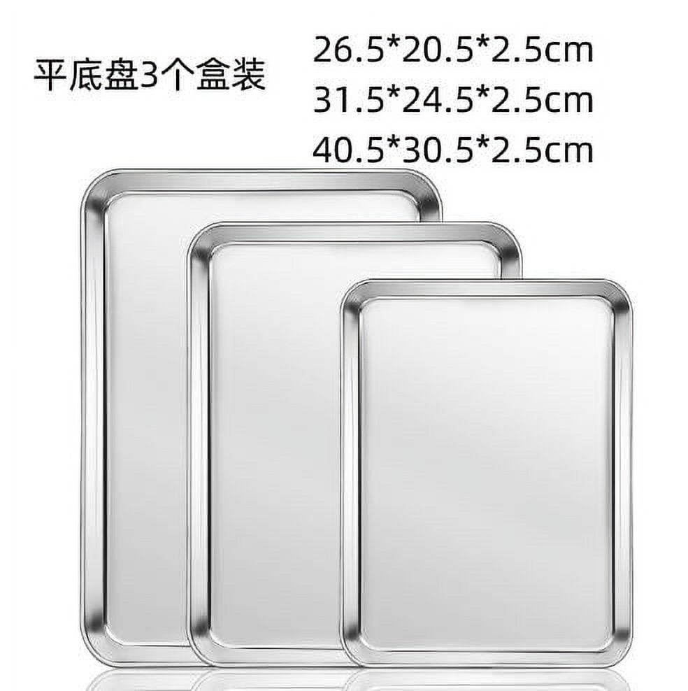 ITSELFER 3pcs Toaster Oven Pans Stainless Steel Compact Toaster Oven ...