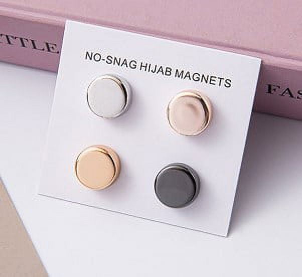 ITSELFER 4 Pairs Hijab Magnets Scarves Pins Scarf Clasp Magnet Buttons ...