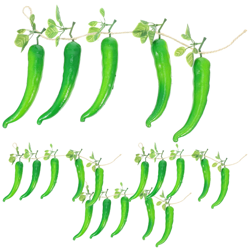 ITSELFER 4 Strings of Simulation Long Pepper Fake Pepper Farm ...